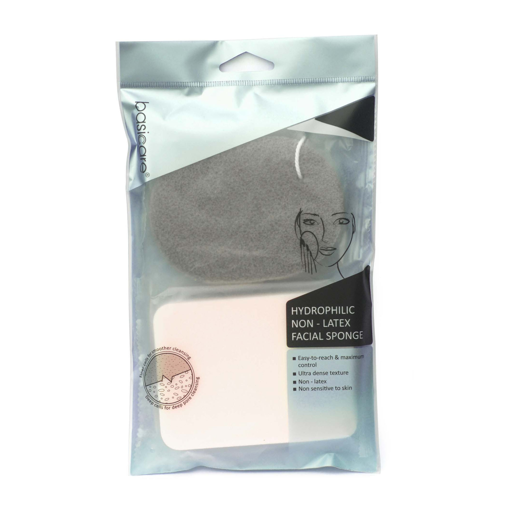 Hydrophilic Non Latex Facial Sponge - Basicare US