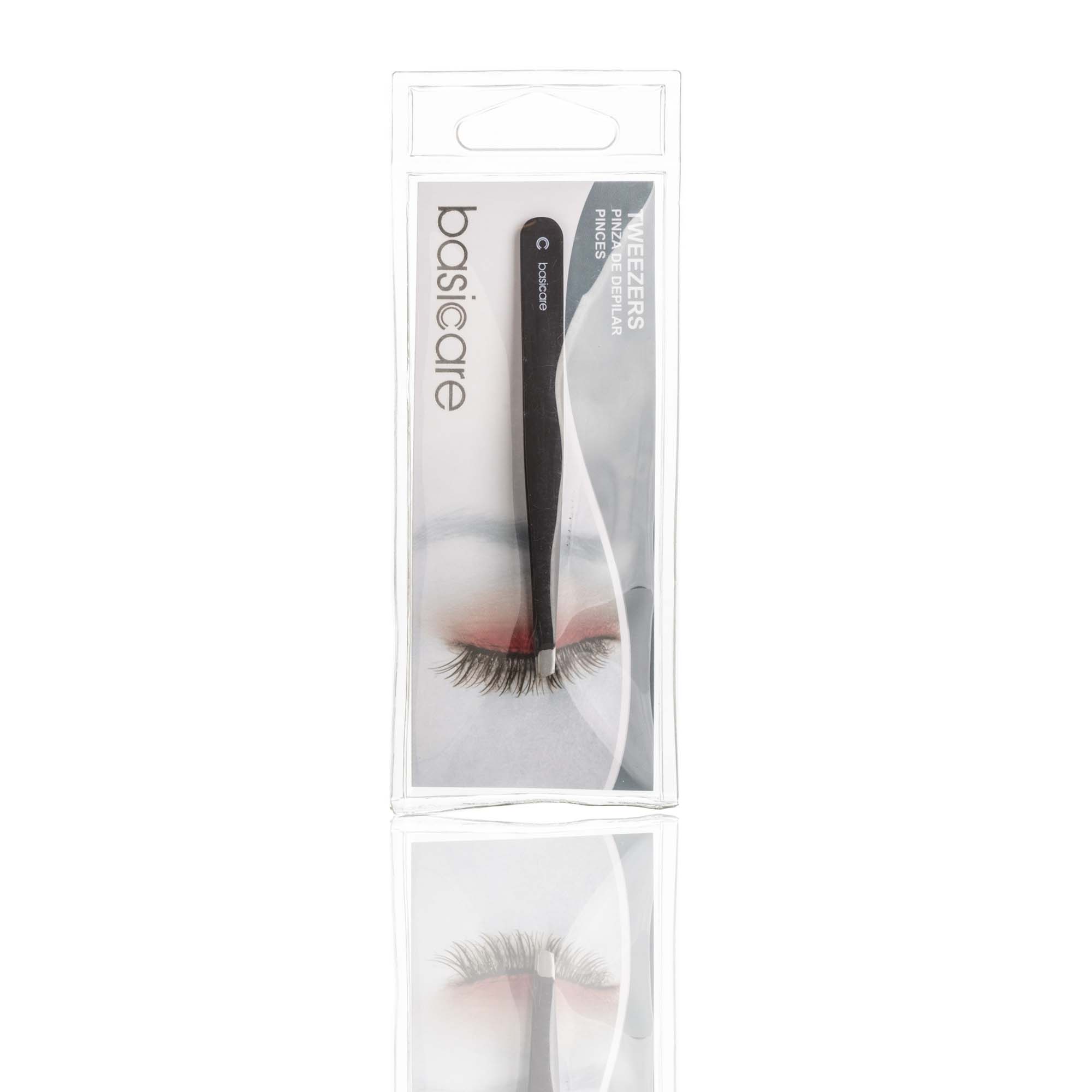 Stainless Steel Rubber Grip Slant Tweezer - Basicare US